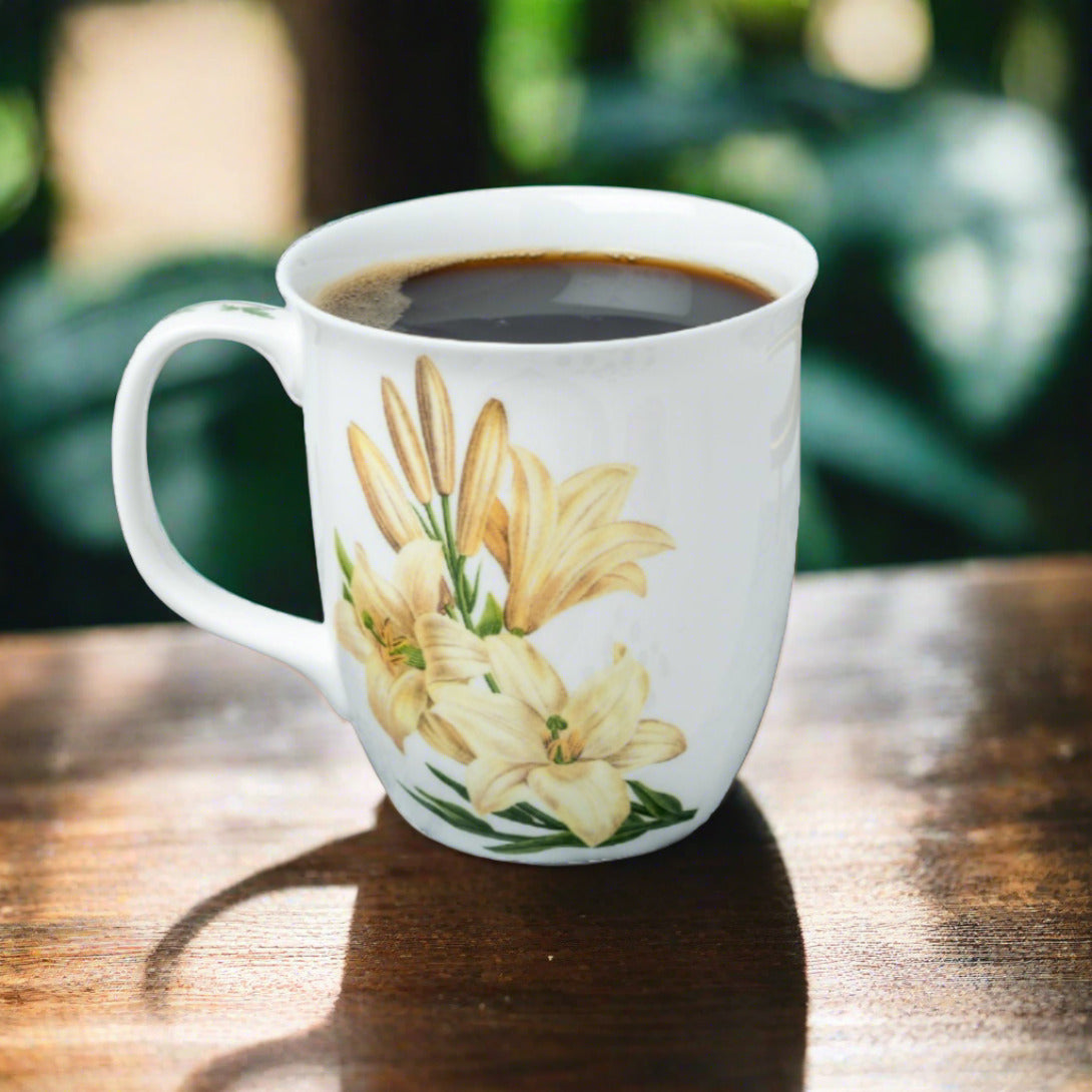 Botanical Flowers Lily Java Mug | McIntosh Mugs