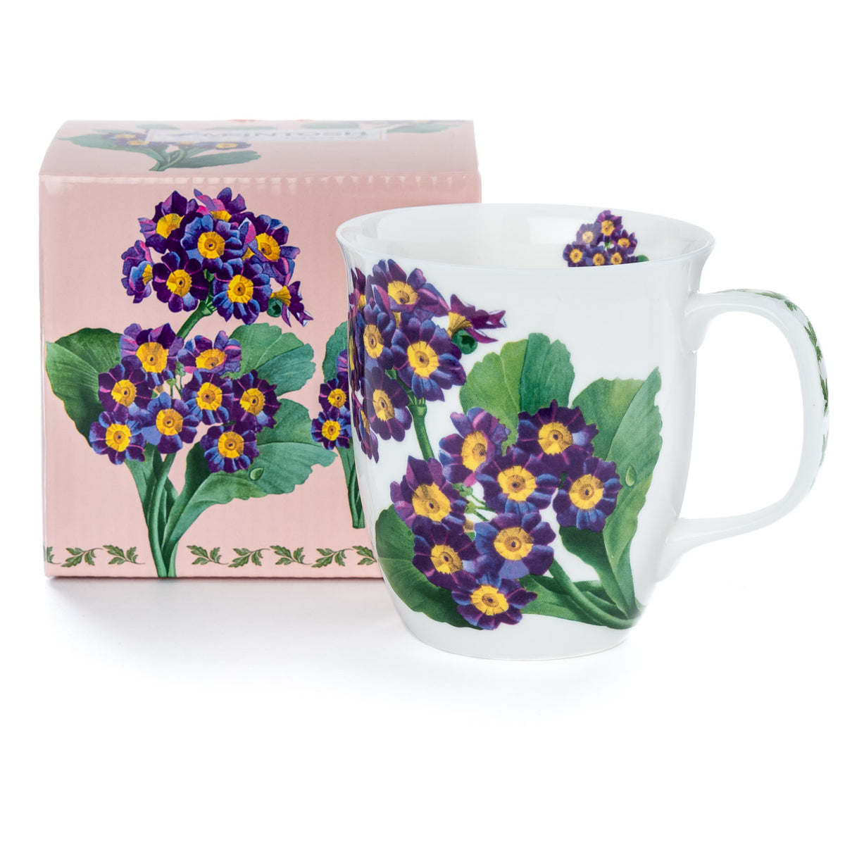Botanical Flowers Purple Primrose Java Mug | NEW FOR 2024 | McIntosh Mugs