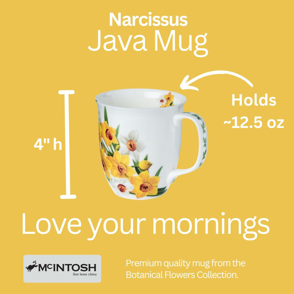 Botanical Flowers Narcissus Java Mug – McIntosh Mugs