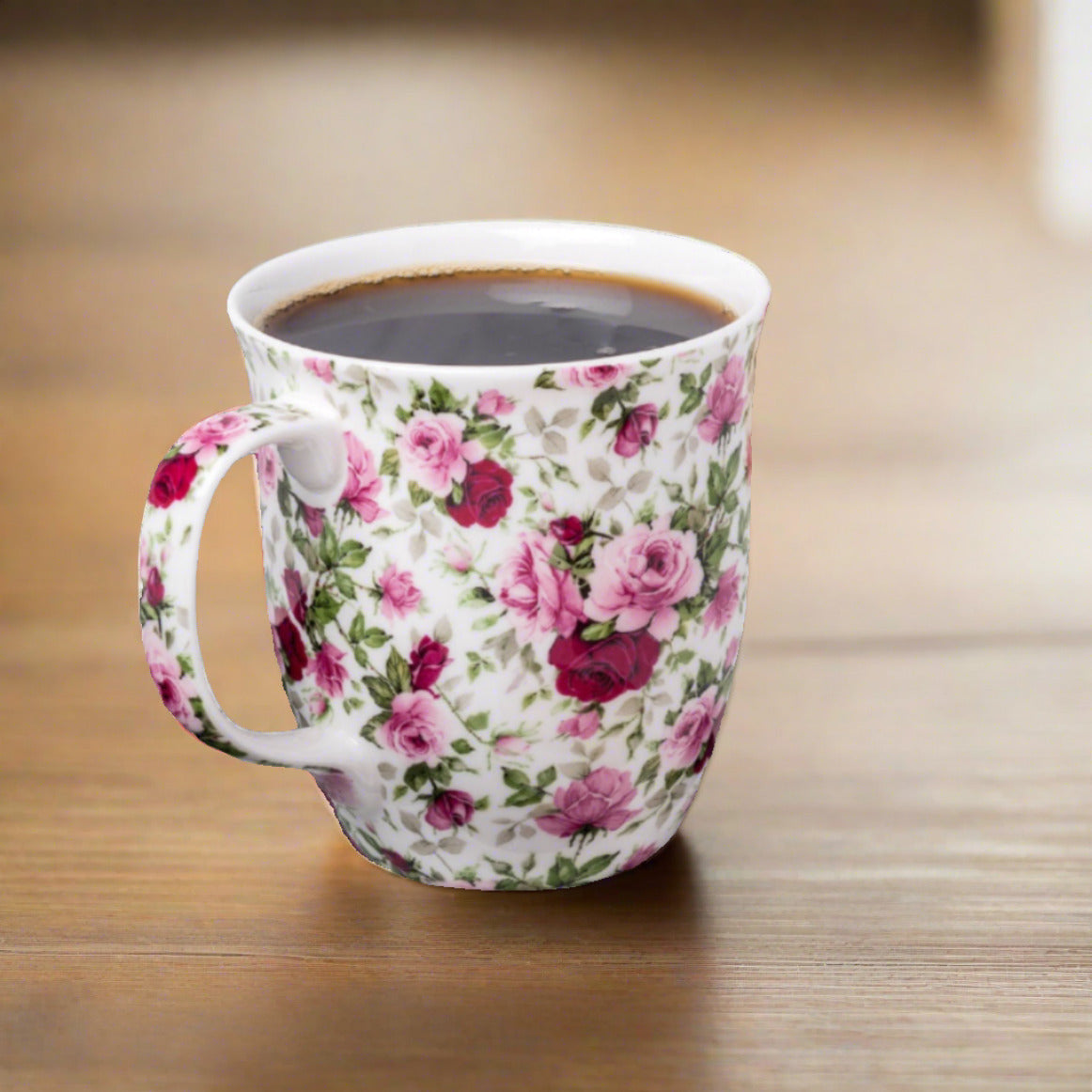 Chintz Red & Pink Roses Java Mug | McIntosh Mugs