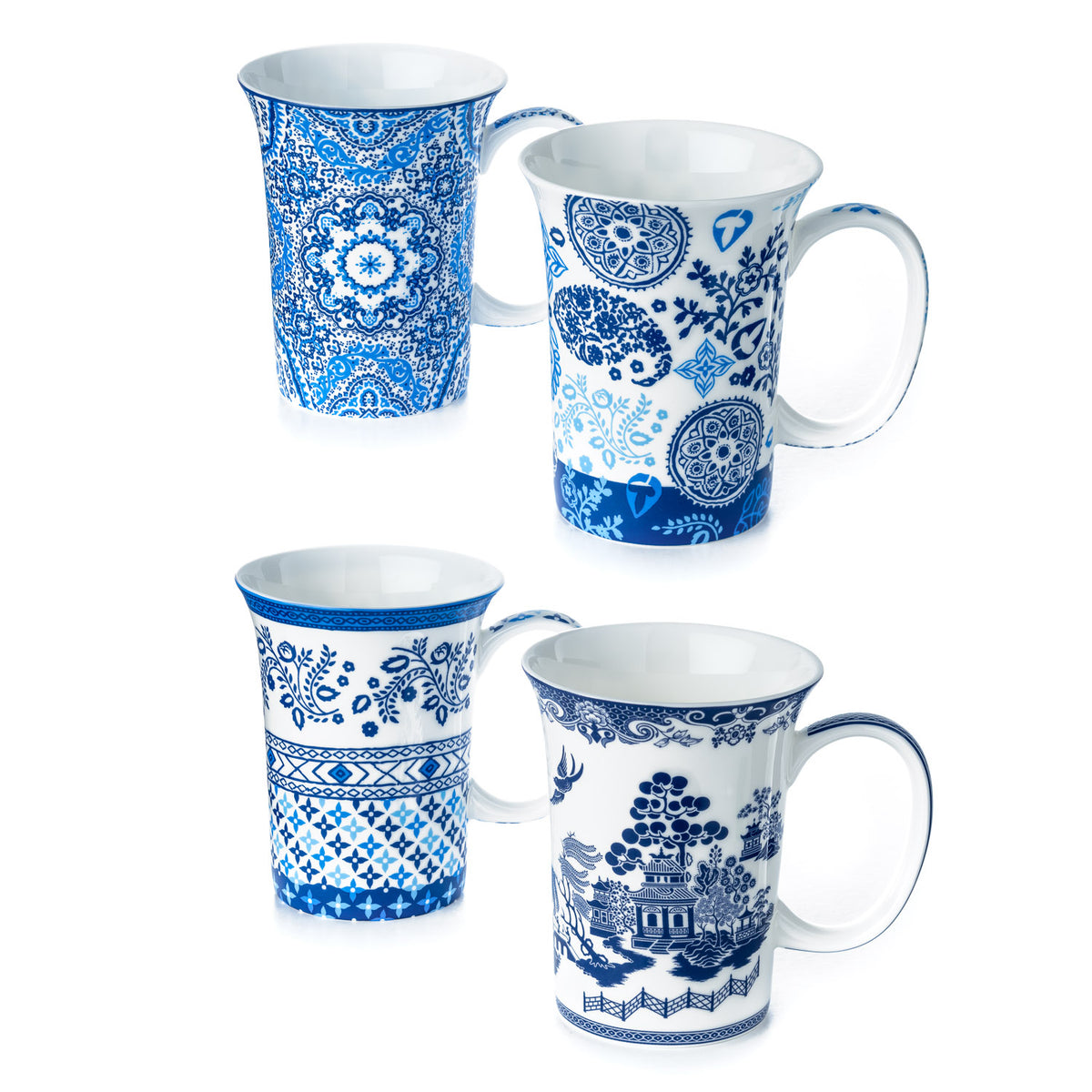 The Blues set of 4 Mugs | McIntosh Mugs